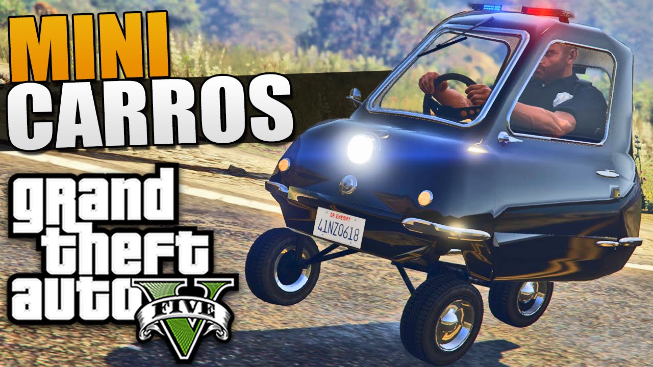 GTA 5 MOD Mini Carros da Policia - YouTube
