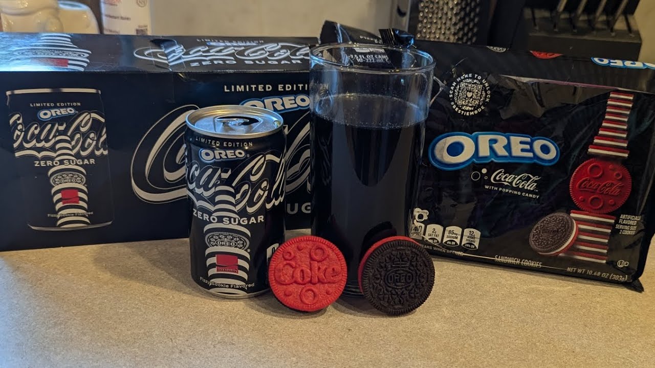 Trying New OREO Flavored COCA-COLA Zero & COKE Flavored OREOS! - YouTube