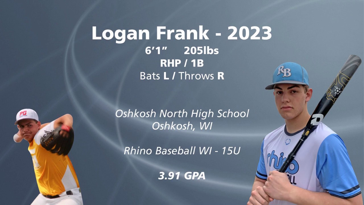 Logan Frank 2023- Hitting/Fielding - YouTube