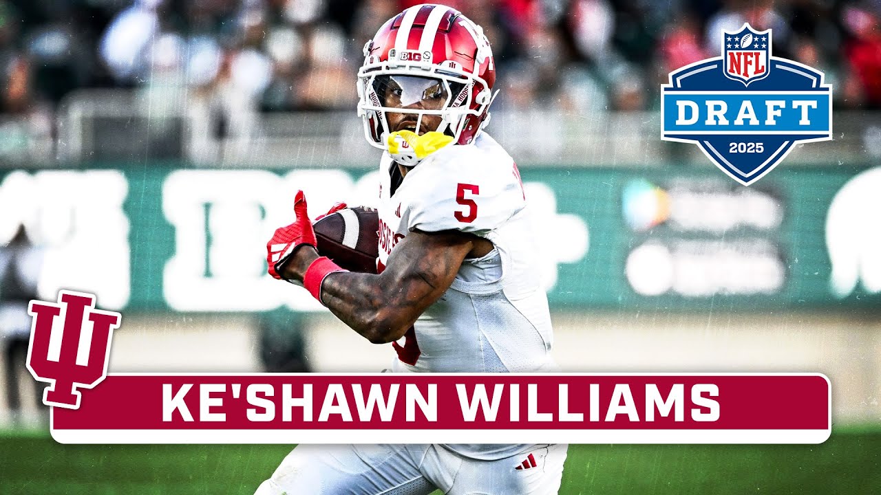 NFL DRAFT HIGHLIGHTS: WR Ke'Shawn Williams | Indiana Football - YouTube