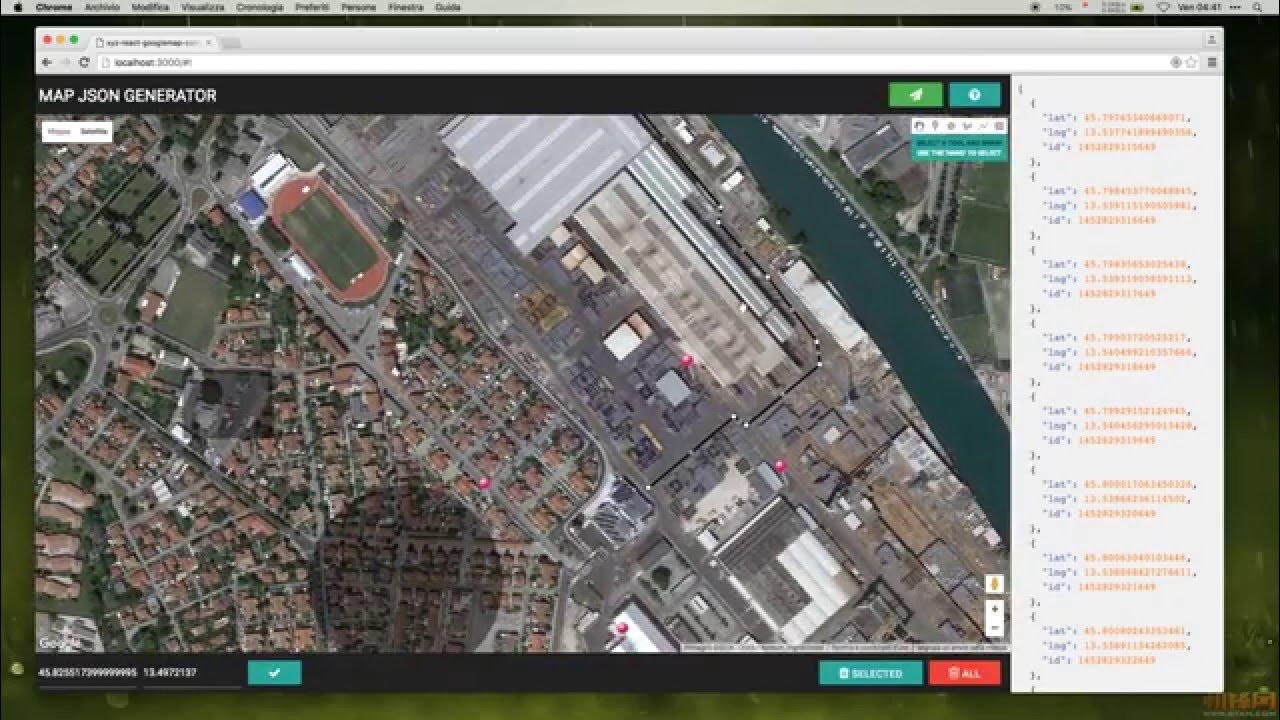 Google Map JSON generator - demo - v.0.1 - YouTube