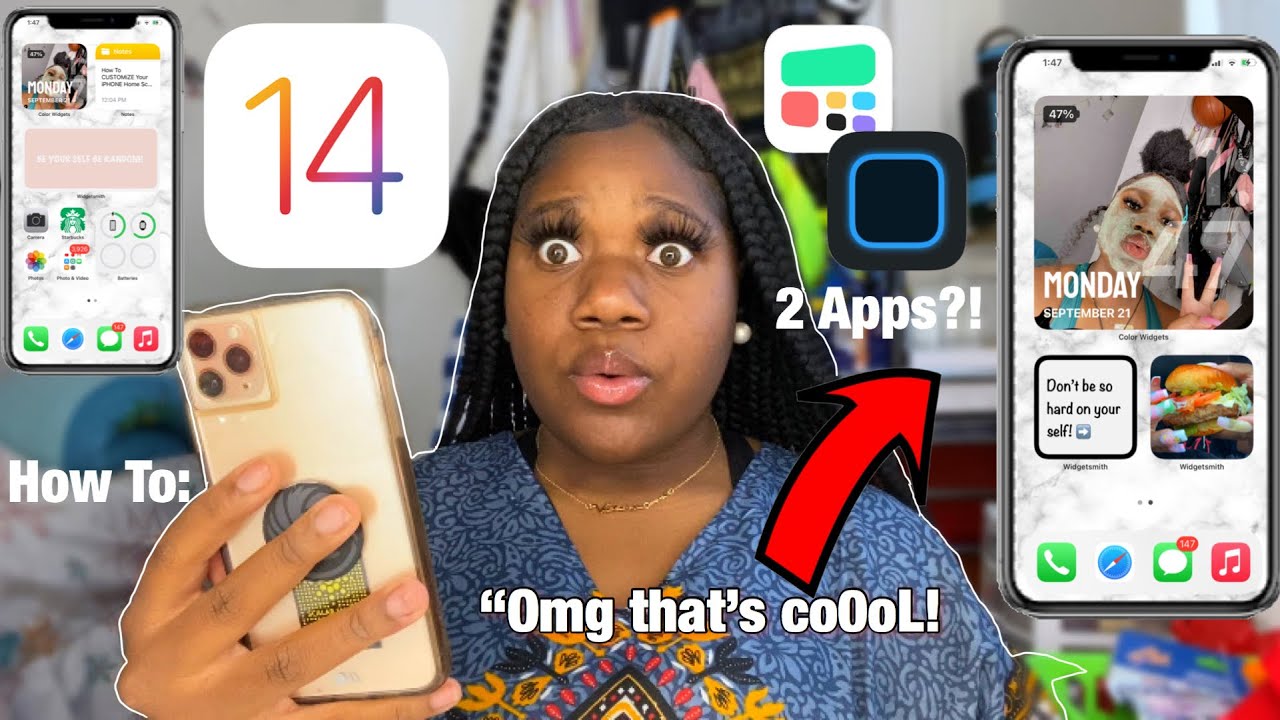 How To CUSTOMiZE Your iPHONE Home Screen !! | iOS 14 update| - YouTube