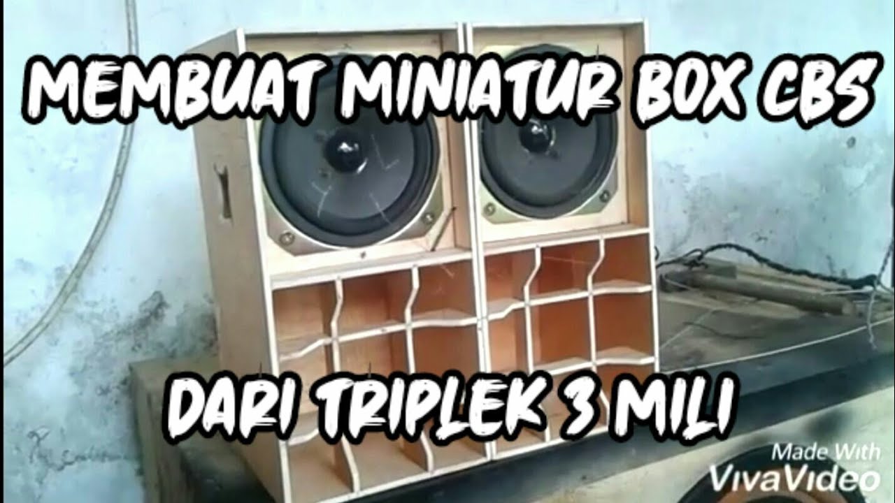 MEMBUAT MINIATUR BOX CBS 3INC - YouTube