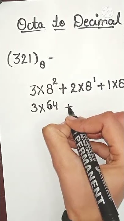 How to Convert Octal Number to Decimal Number System? #Shorts #Octal # ...