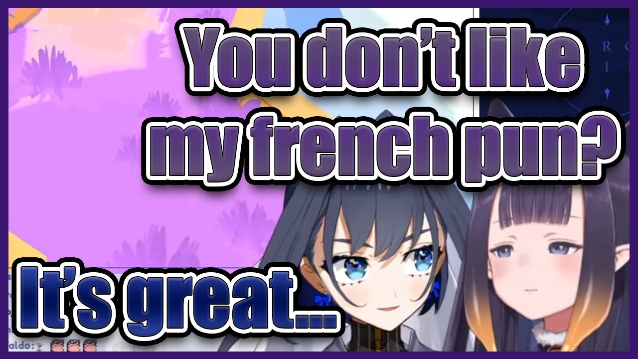 Ina is sad that Kronii didn't get her french pun [Ina x Kronii ...