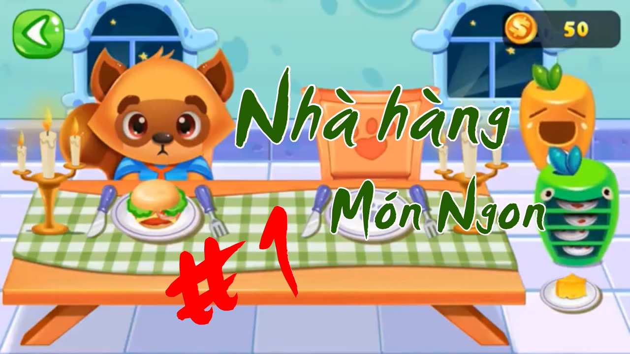 Nhà Hàng Món Ngon #1 || Game vui cho bé || Em Kem - YouTube