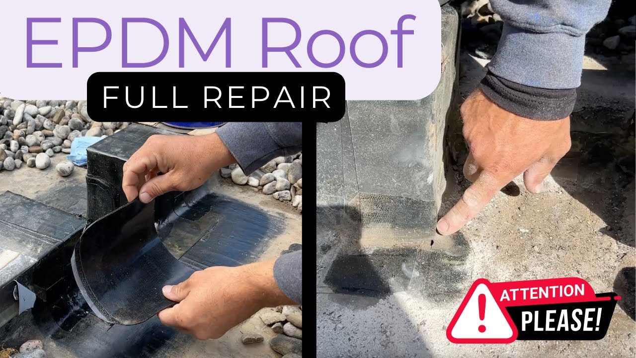 EPDM Roof Repair - YouTube