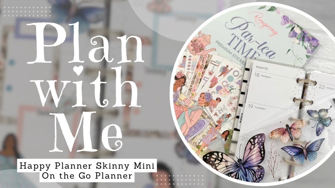 *WEEKLY* PLAN WITH ME | Happy Planner Skinny Mini | On the Go Planner ...