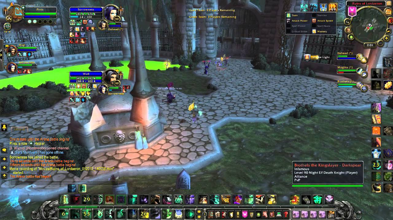 World of Warcraft MW Monk 2 heals 1 DPS 3v3 arena test - YouTube