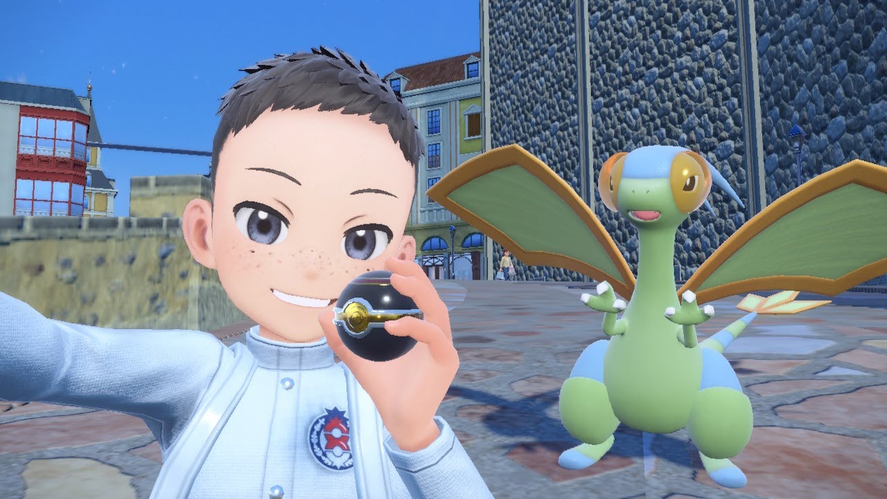 Shiny Flygon in Pokémon Violet - YouTube