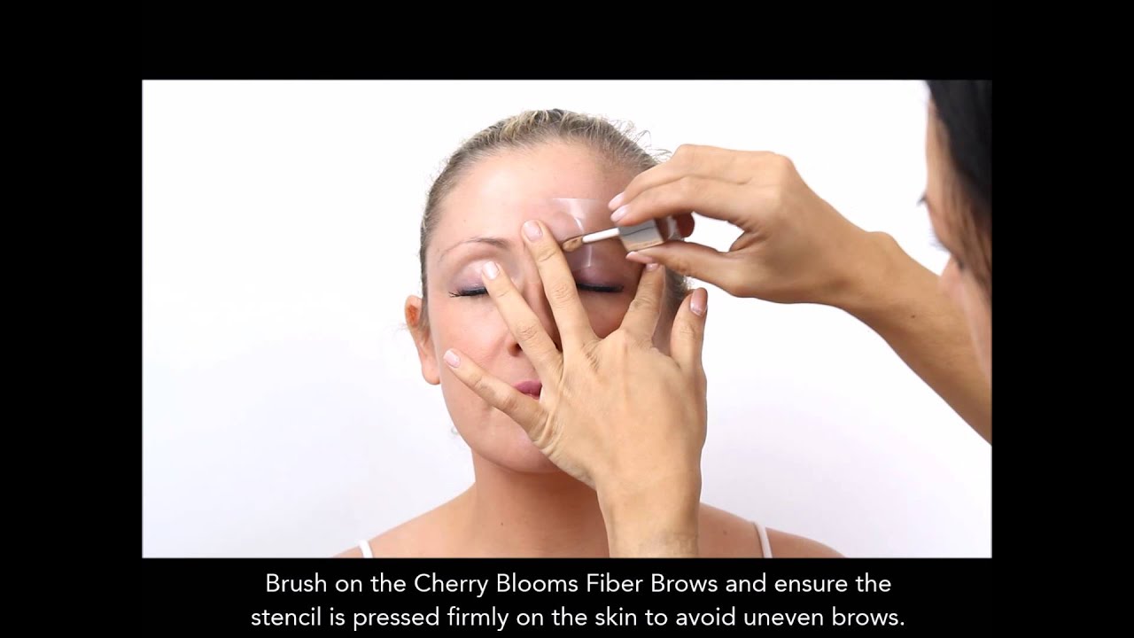 Cherry Blooms Instant Fiber Brows Application for Blonde Hair - YouTube