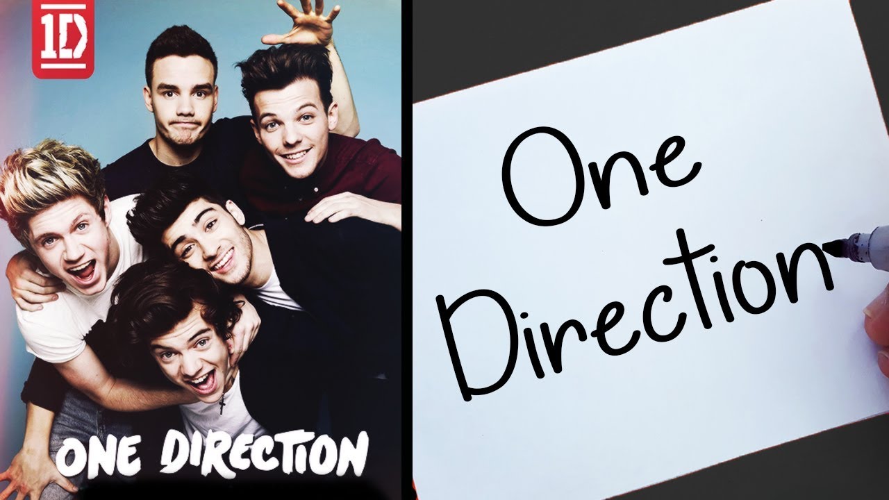 One Direction ! How To Turn Words One Direction Into Cartoon - YouTube