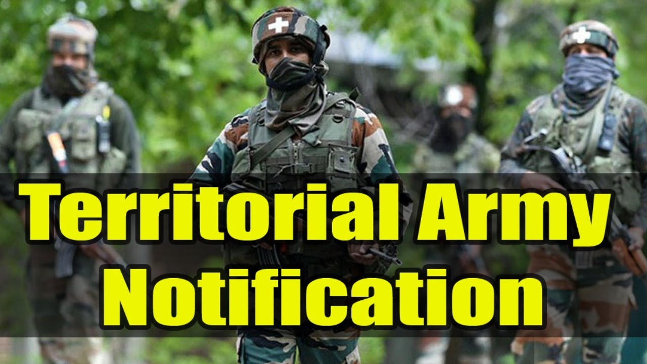 Territorial army notification - YouTube