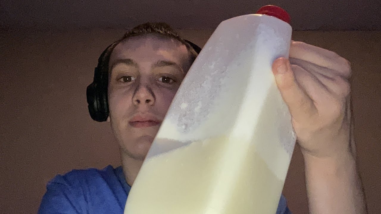 Smelling expired milk - YouTube