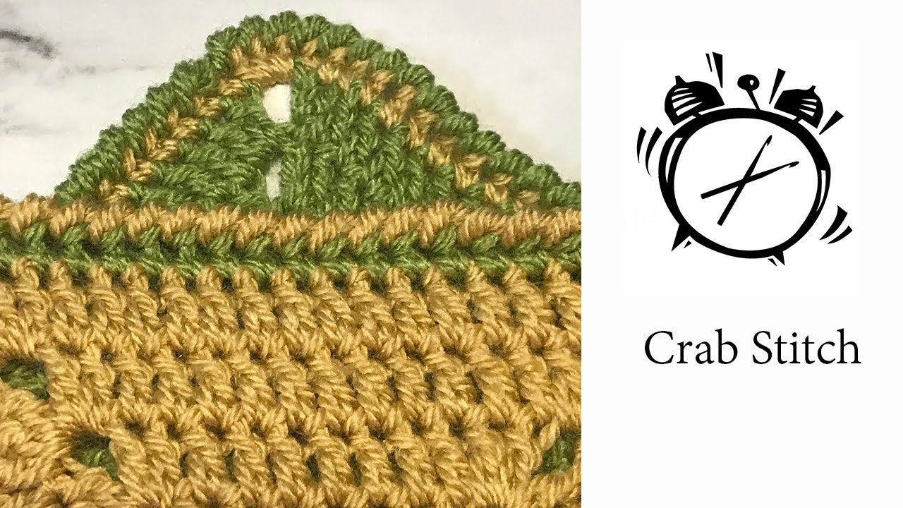 Tutorial: How to Crochet the Crab Stitch - YouTube