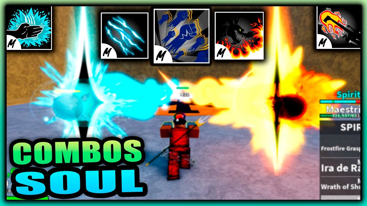 ⚡APRENDA COMBOS DE SOUL(SPIRIT) HIT KILL COM TODOS OS ESTILOS DE LUTA ...