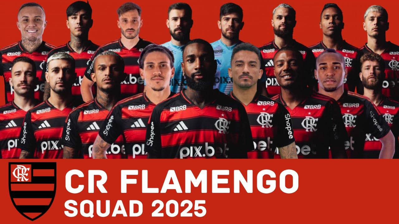 CR FLAMENGO Squad For Season 2025 | Flamengo | Brasileirão 2025 ...