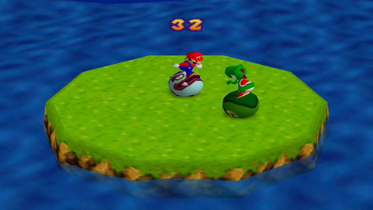 Mario Party 1 Mini Games - Bumper Balls - YouTube