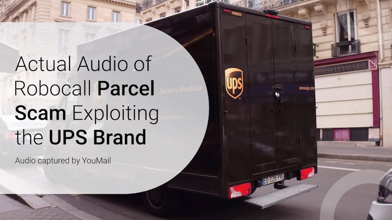 Actual audio of a Parcel Scam exploiting the UPS Express brand captured ...
