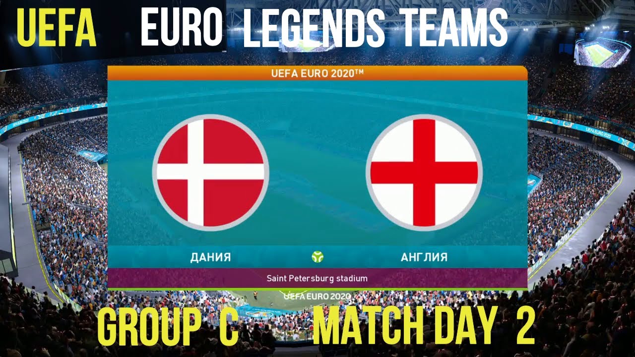 PES 2021 Euro Legends Teams Denmark England - YouTube