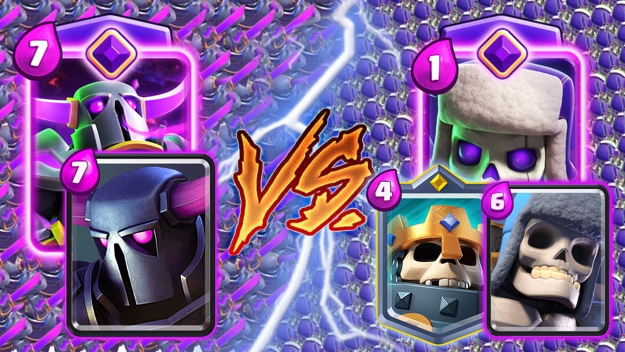 2 PEKKA EVOLUTION VS 2 EVOLVED SKELETONS TEAM - Clash Royale Battle ...