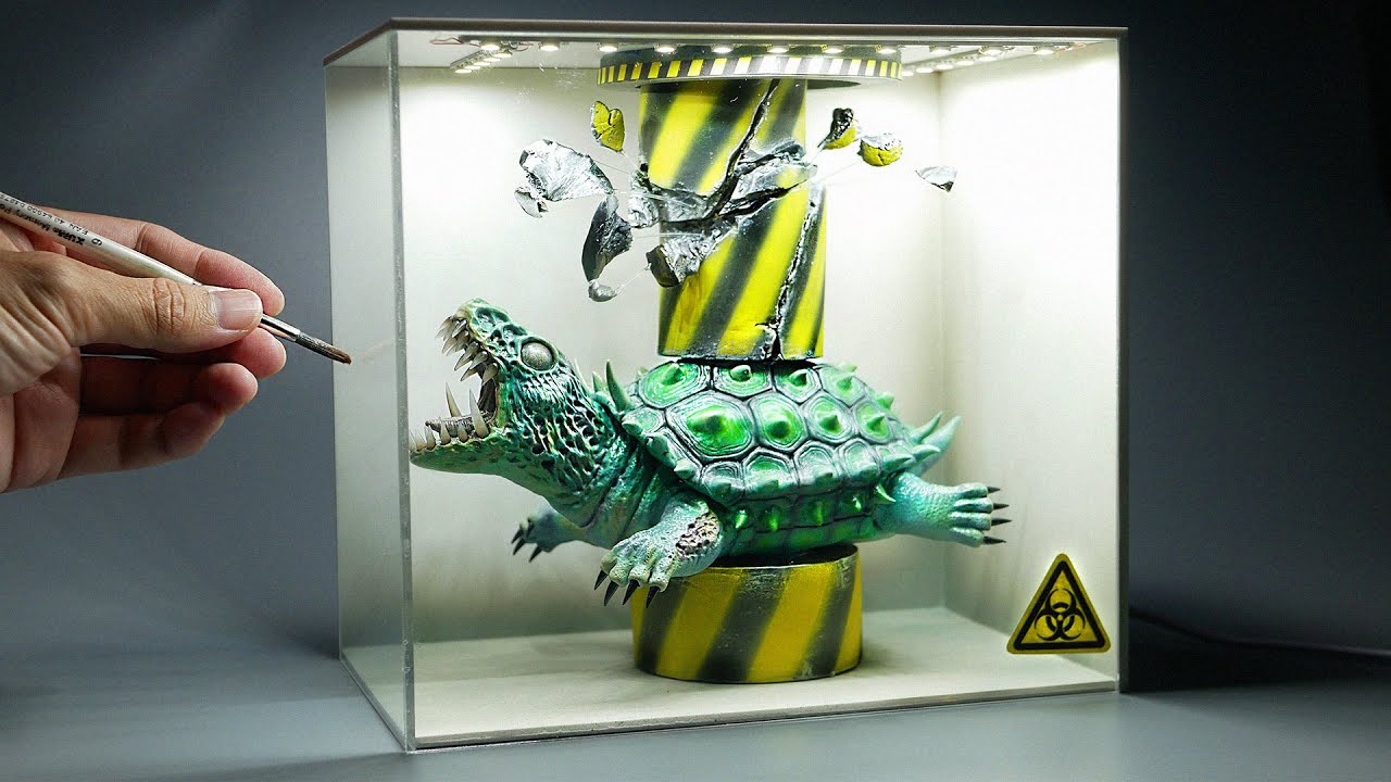 How to make a Zombie Turtle vs Hydraulic Press in the Laboratory - YouTube