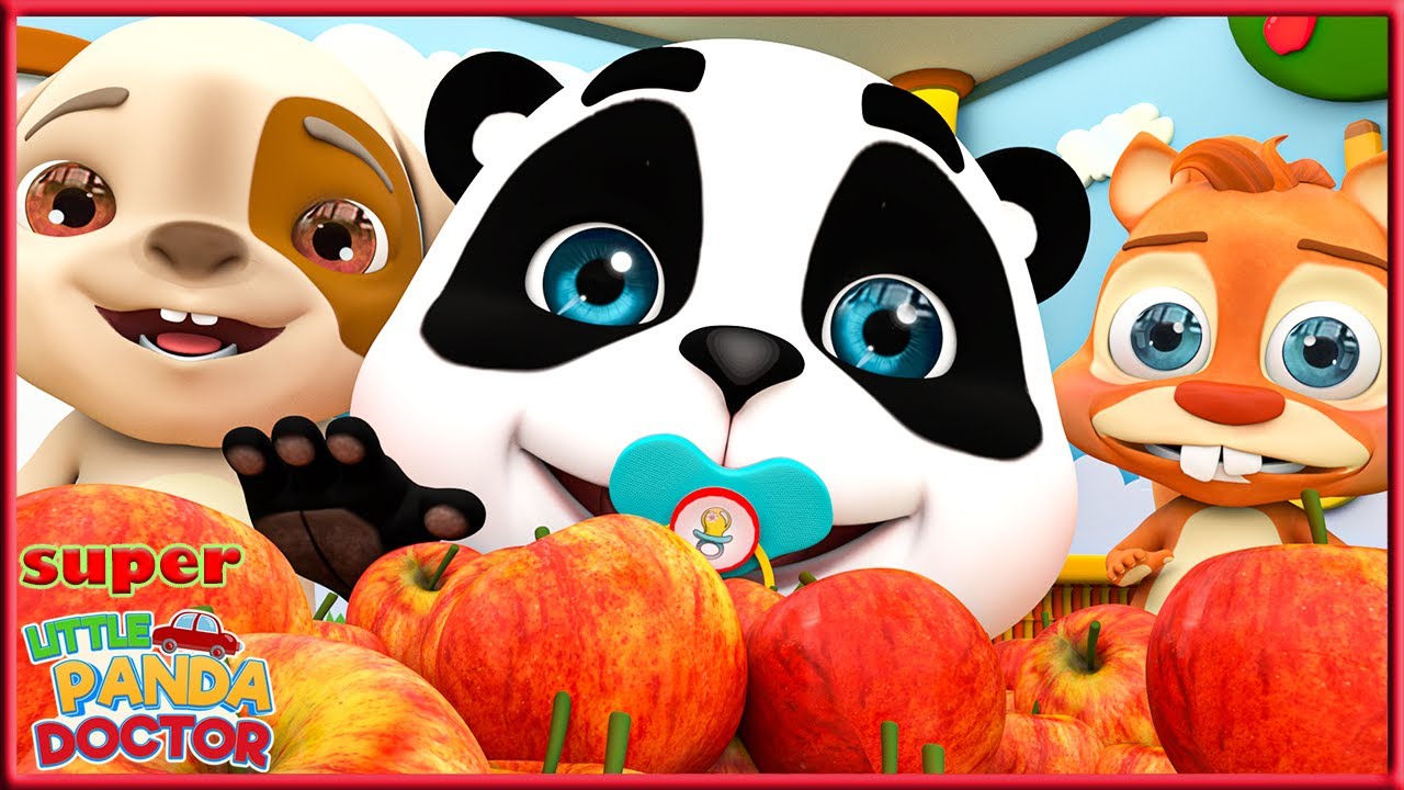 5 Red Apples Sing-Along 🍎🎶 | Educational Kids' Rhymes super little ...