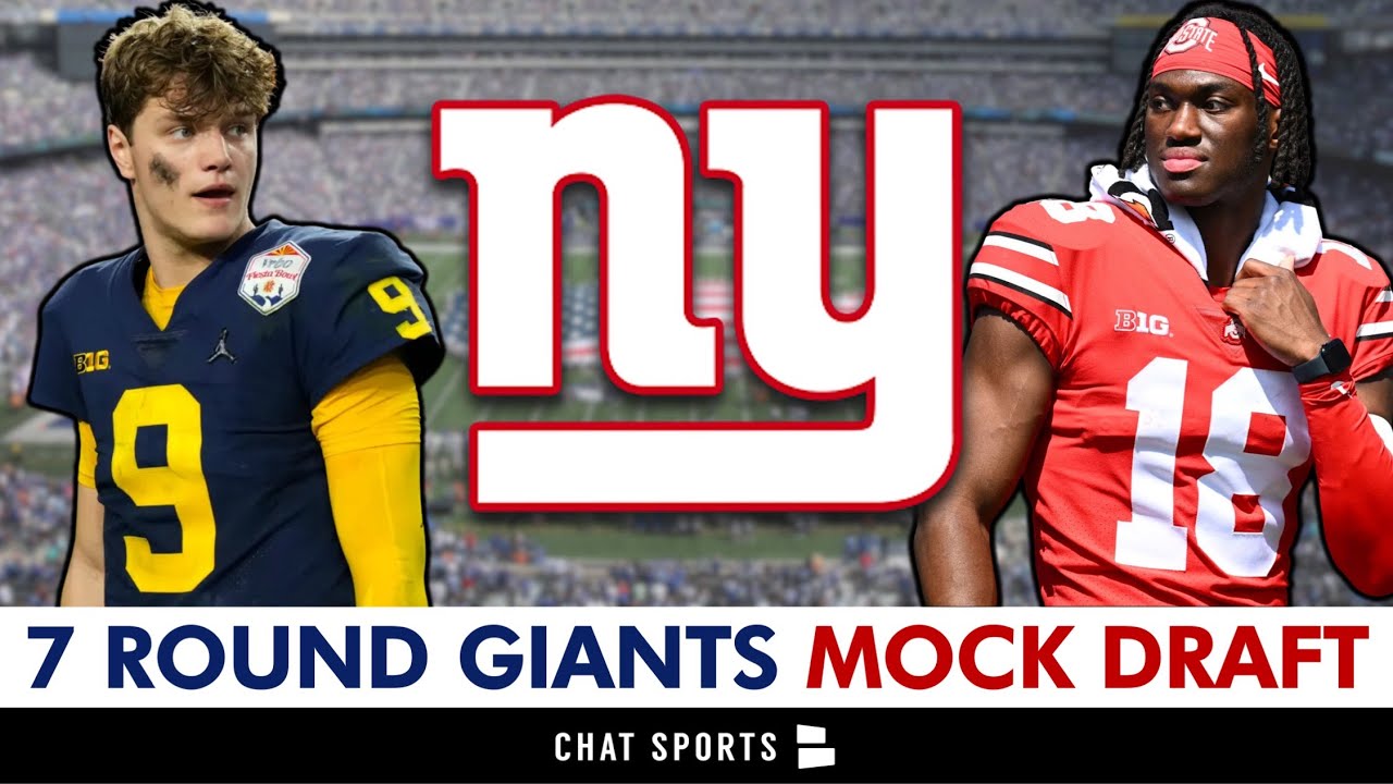 NEW Giants Mock Draft: All 7 Rounds In 2024 NFL Draft - YouTube