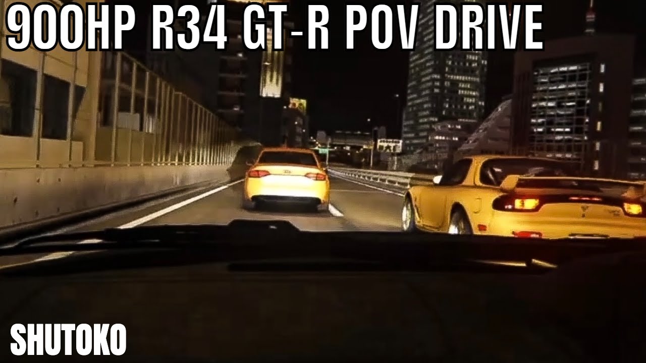 Driving a 900HP GTR R34 in JAPAN | Assetto Corsa Shutoko Revival ...