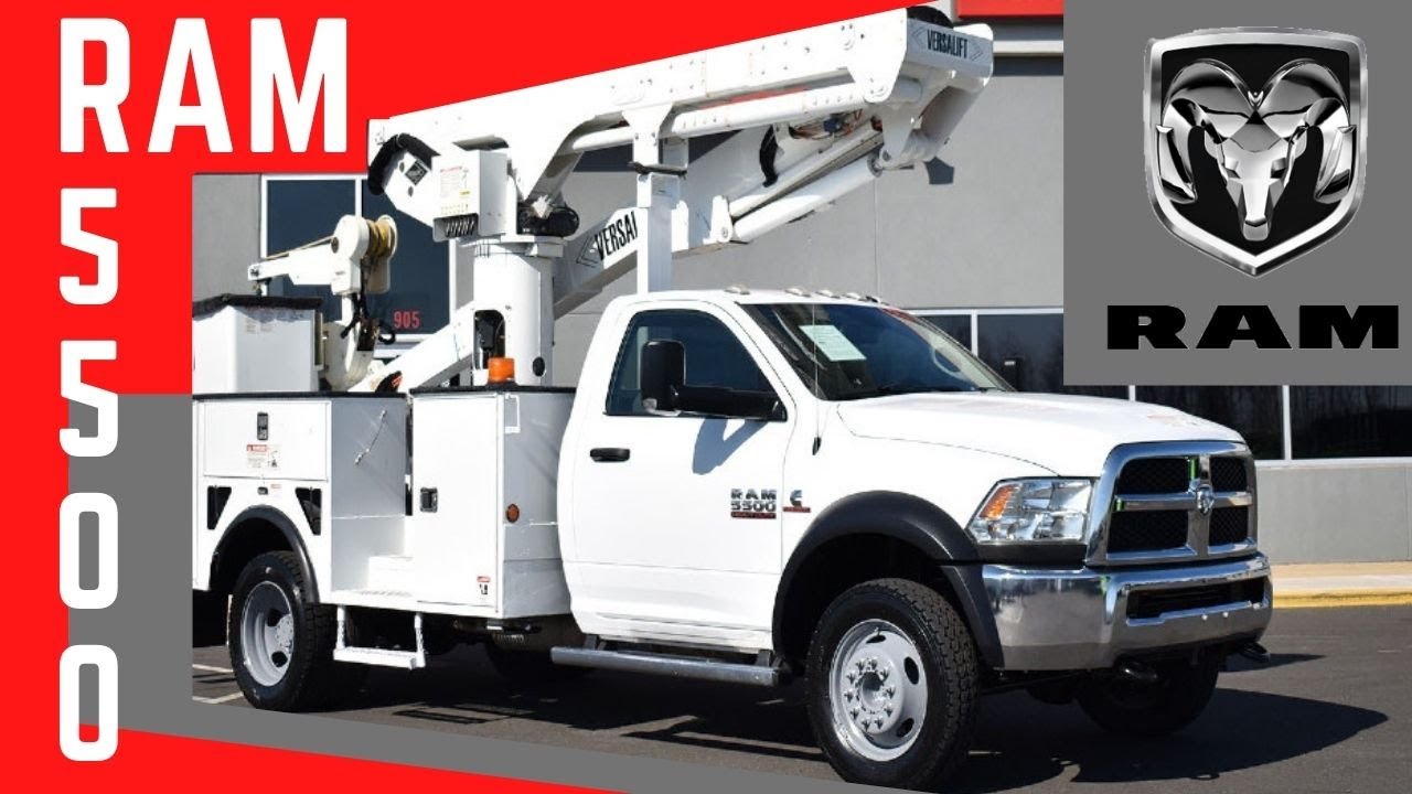 2015 RAM 5500 BUCKET BOOM TRUCK - YouTube