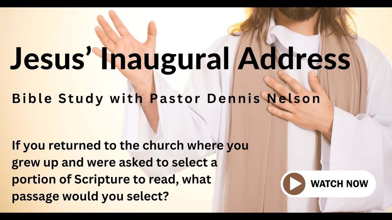 Jesus’ Inaugural Address - YouTube