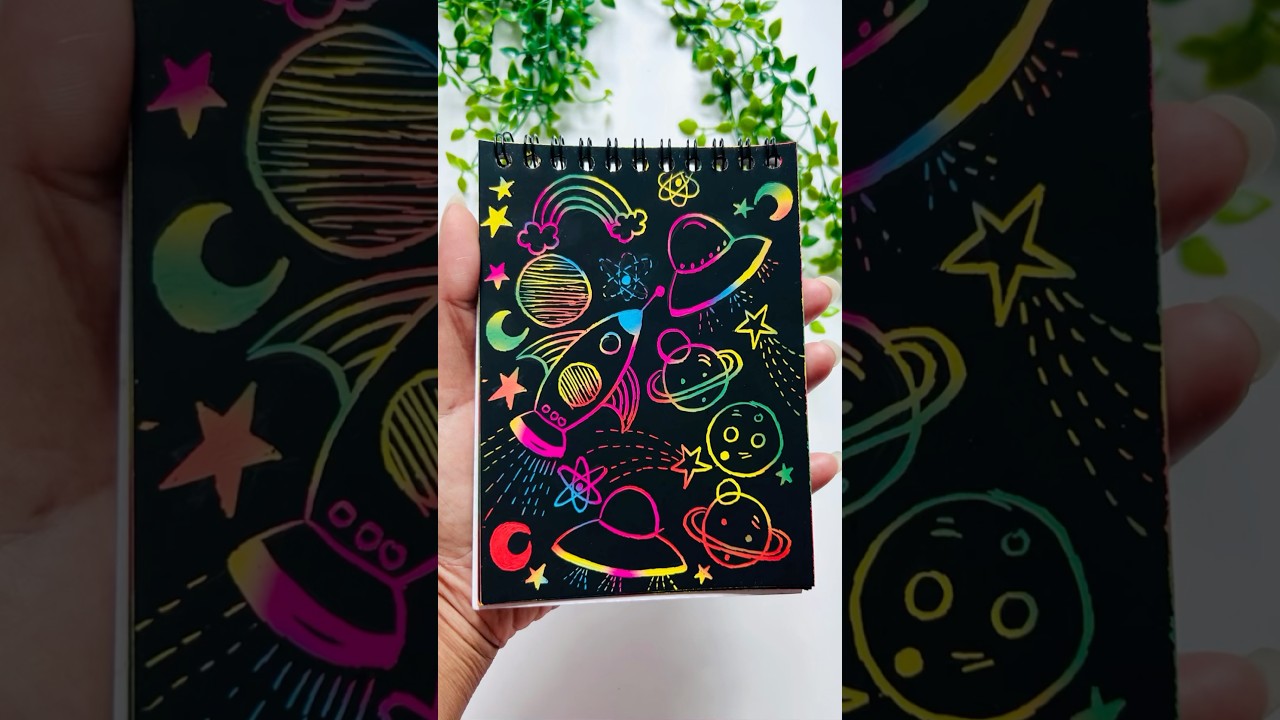 🪐 Satisfying Scratch Art #doodle #celestial #aesthetic #satisfying #art ...