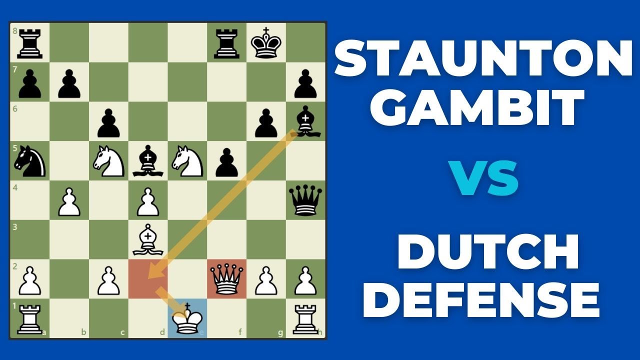 Staunton Gambit vs Dutch Defense (Live Blitz Game) - YouTube