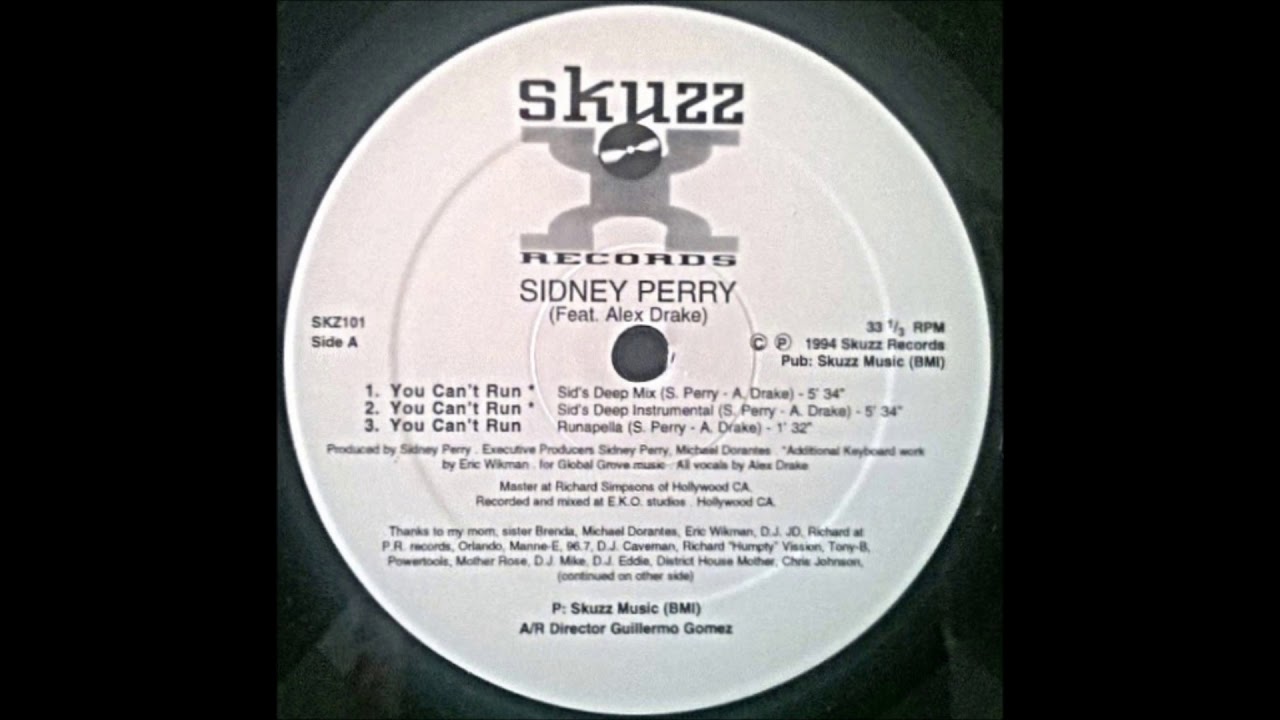 Sidney Perry - You Can't Run (Sid's Deep Instrumental) - YouTube