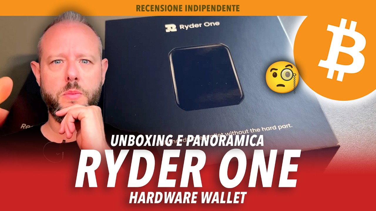 Ryder One: Unboxing e Panoramica (hardware wallet bitcoin senza seed ...