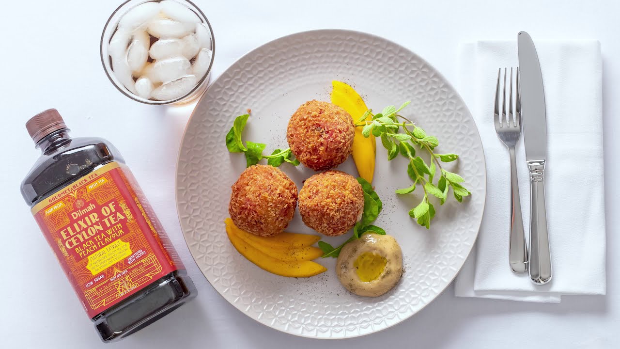 How to Make Beetroot, Goat Cheese and Peach Tea Arancini - YouTube