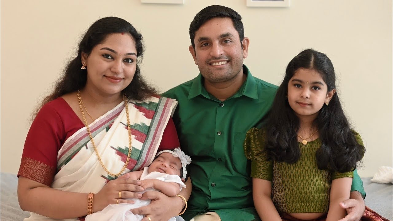 Nandhika’s noolukettu ceremony at home - YouTube