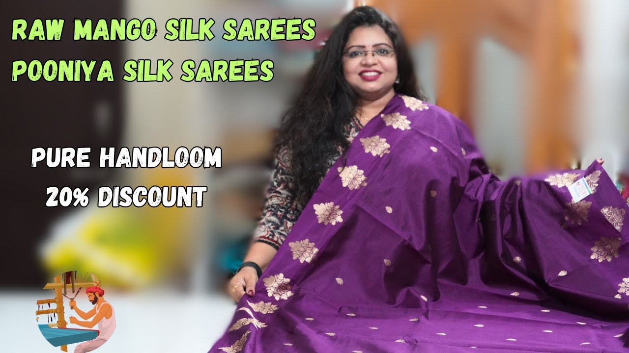 Look Glamorous. 20% OFF on Pure Banarasi Raw Mango Silk Sarees ...