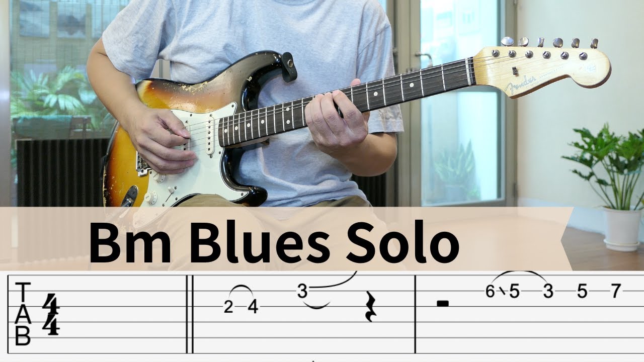 【TAB】Bm Blues Solo | Solo Guitar | Matt Schofield - YouTube