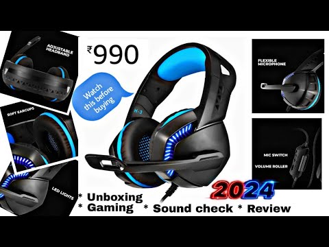 Gaming Headphones for Bgmi mobile ₹990 Cosmic Byte H3 2024 - YouTube