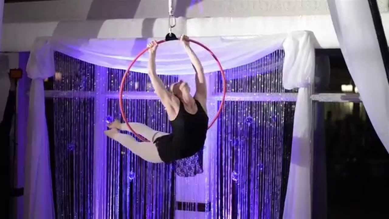 A&W Wedding Performance: Melanie's Aerial Hoop Performance - YouTube