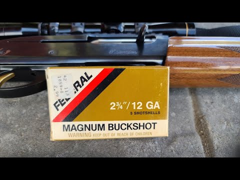 1980's Federal Magnum 2.75" 12 Pellet 00 Buckshot Pattern Test W ...