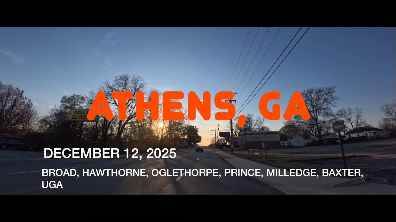 ATHENS, GEORGIA - DECEMBER 12, 2025 - BROAD, HAWTHORNE, OGLETHORPE ...
