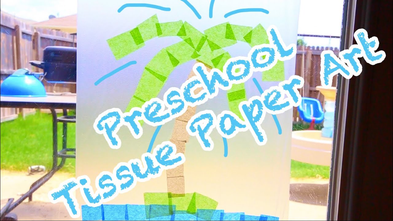 Preschool Tissue Paper Art - YouTube