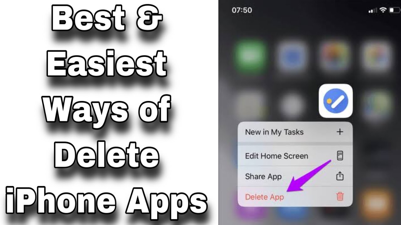How to Delete an iPhone App || how to delete and uninstall apps on ...