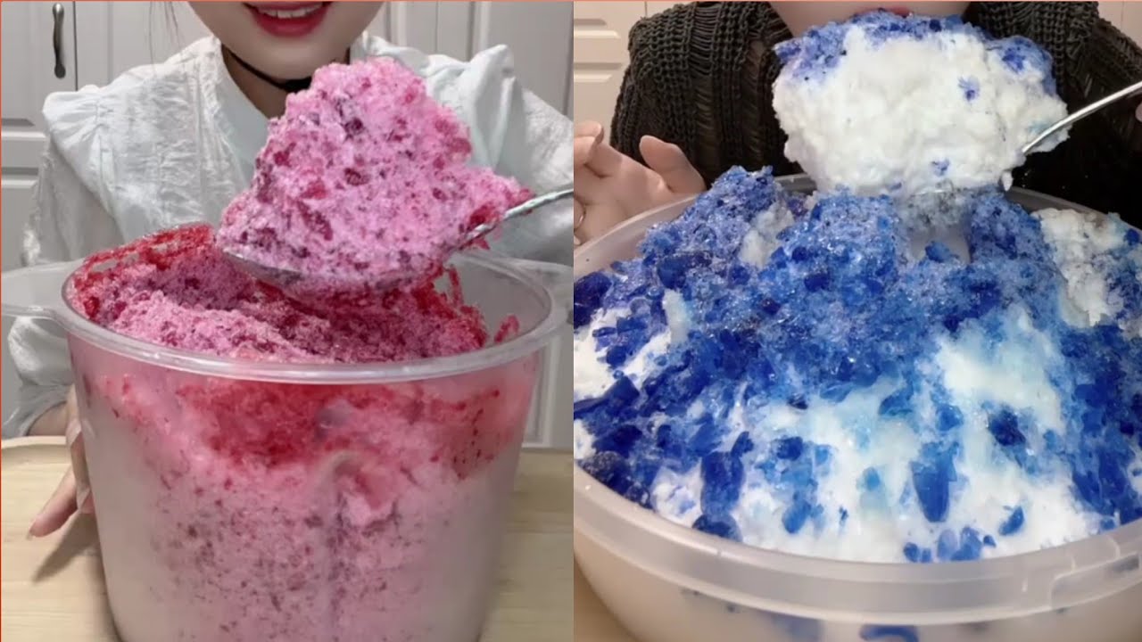 Mukbang ASMR MUKBANG SATISFYING Mukbang HARD ICE EATING SHOW - YouTube