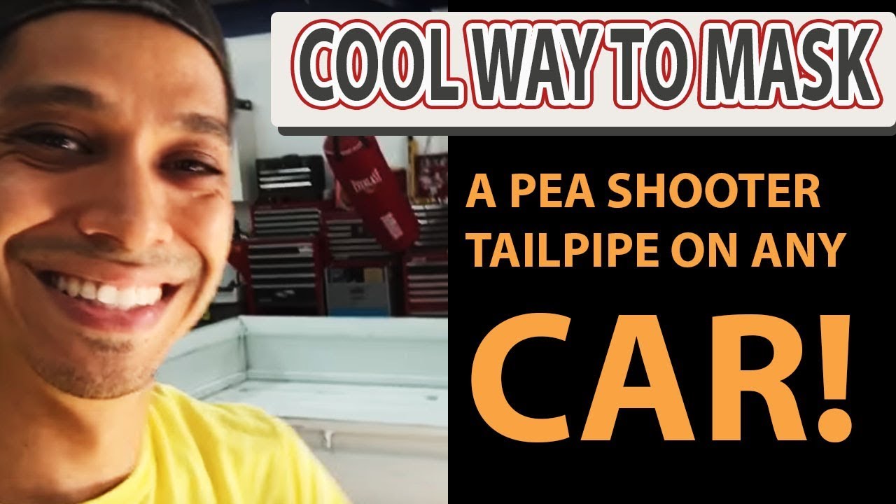 Cool way to mask a pea shooter tailpipe on any car! - YouTube