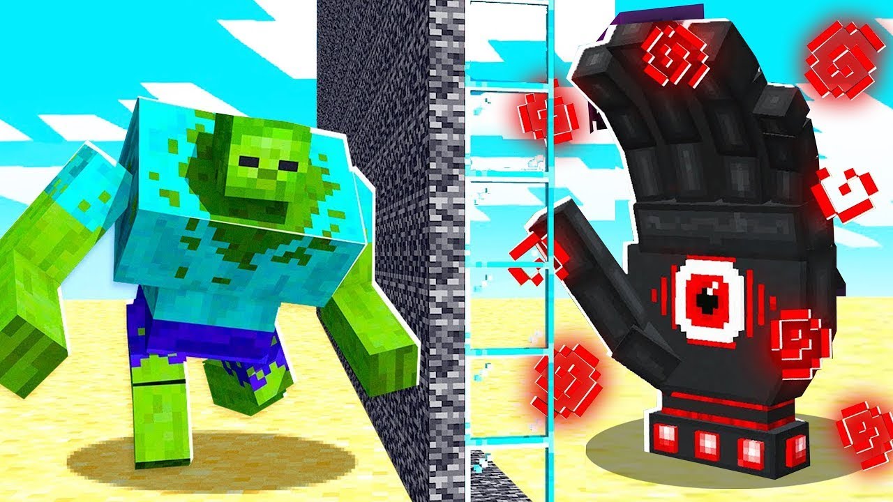 Zombie MUTANTE vs MANO MALVADA (Minecraft Batallas de Mobs) - YouTube