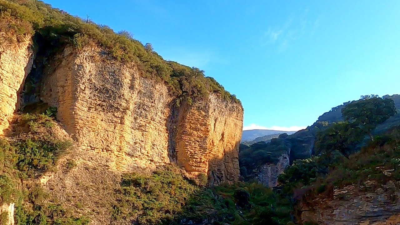 Ronda's Roman aqueduct and the canyon Tajo del Abanico - YouTube