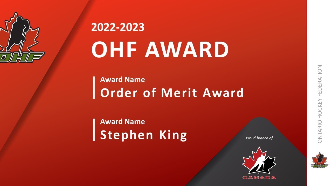 Stephen King - Order of Merit Award Recipient - YouTube